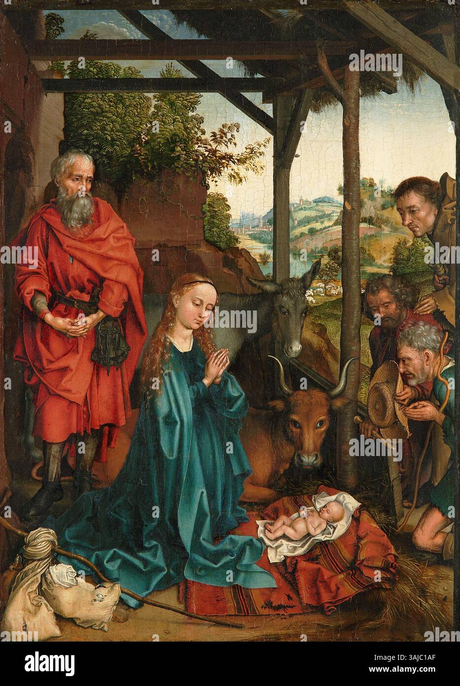 The Nativity of Christ with the Adoration of the Shepherds, painted by ...