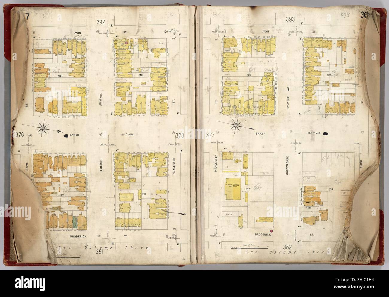 San Francisco Sanborn Insurance Map Atlas (1905) showcases color maps ...