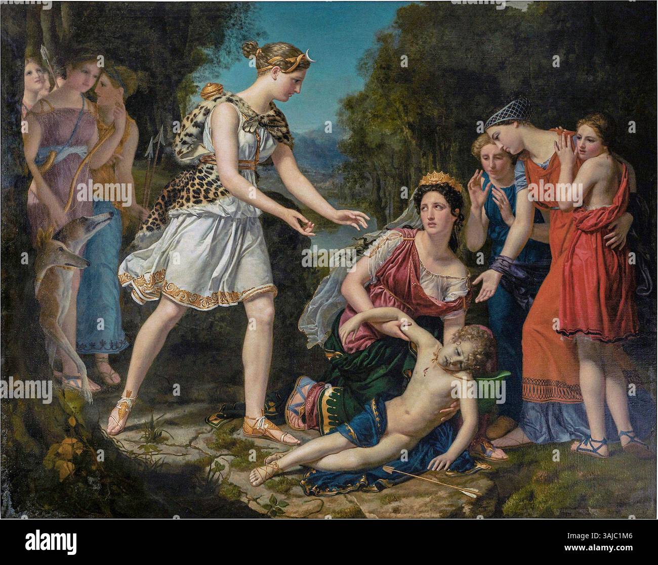 This mythological painting by Sophie Rude, created between 1821 and ...