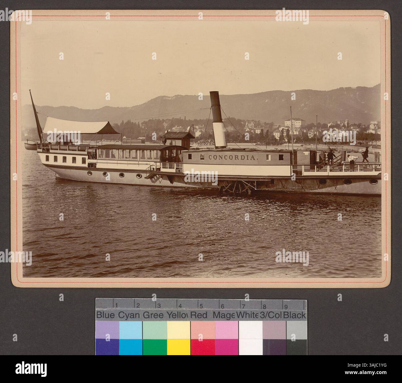 This 1890 photograph by Robert Breitinger shows the paddle wheel of the ...