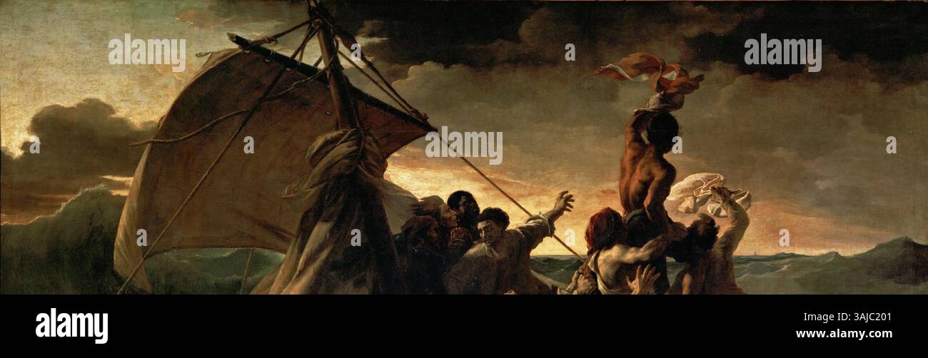 This cropped detail of the sky from Théodore Géricault’s *The Raft of ...