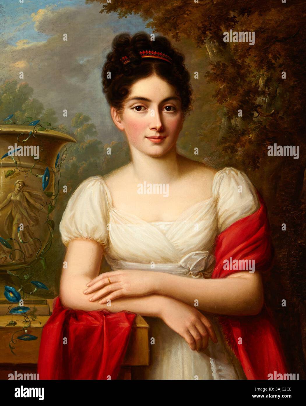 Portrait of Alette Rosina Sophie von Frisching, painted by Johann ...