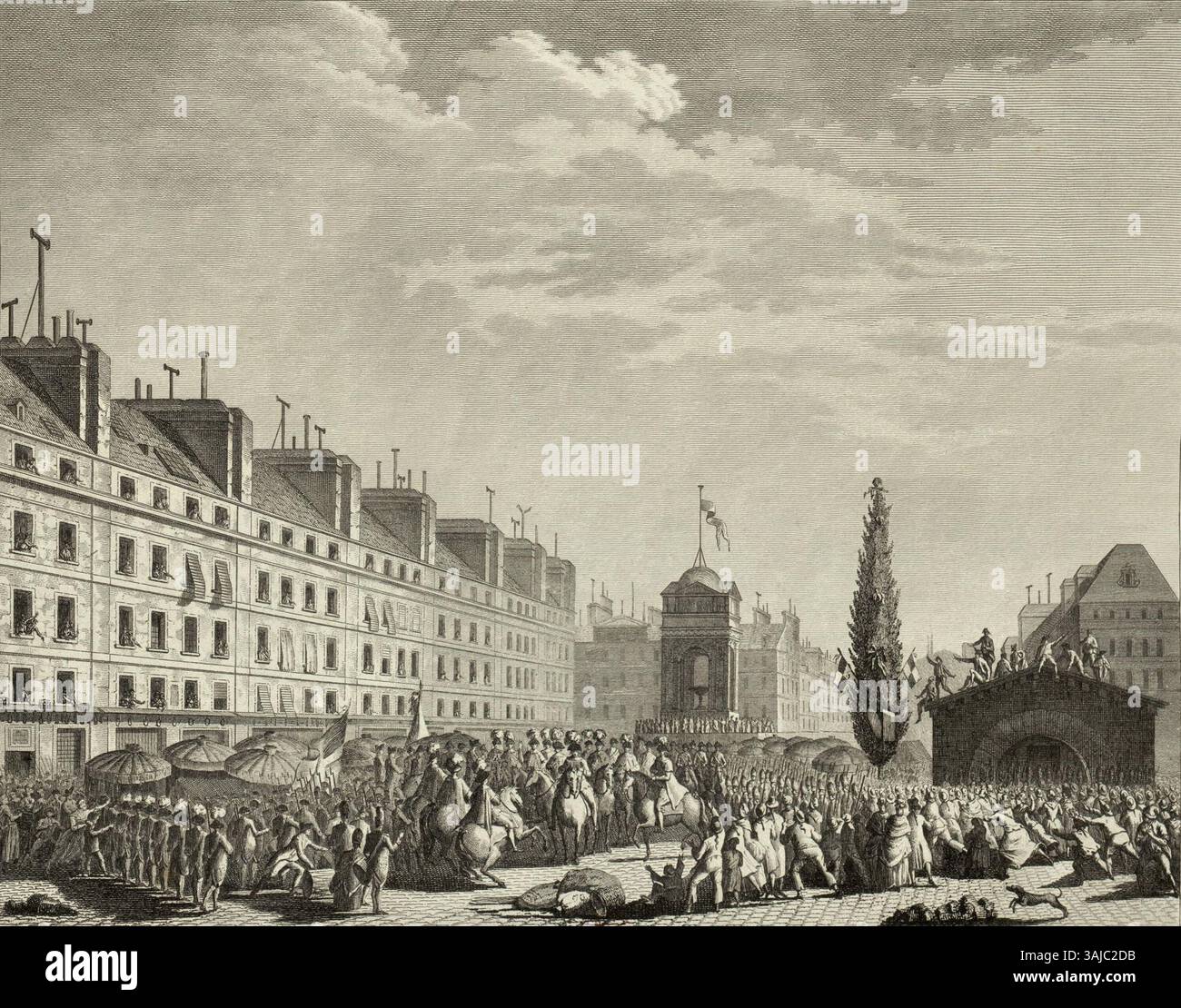 This 1802 engraving by Pierre Gabriel Berthault, depicting the ...