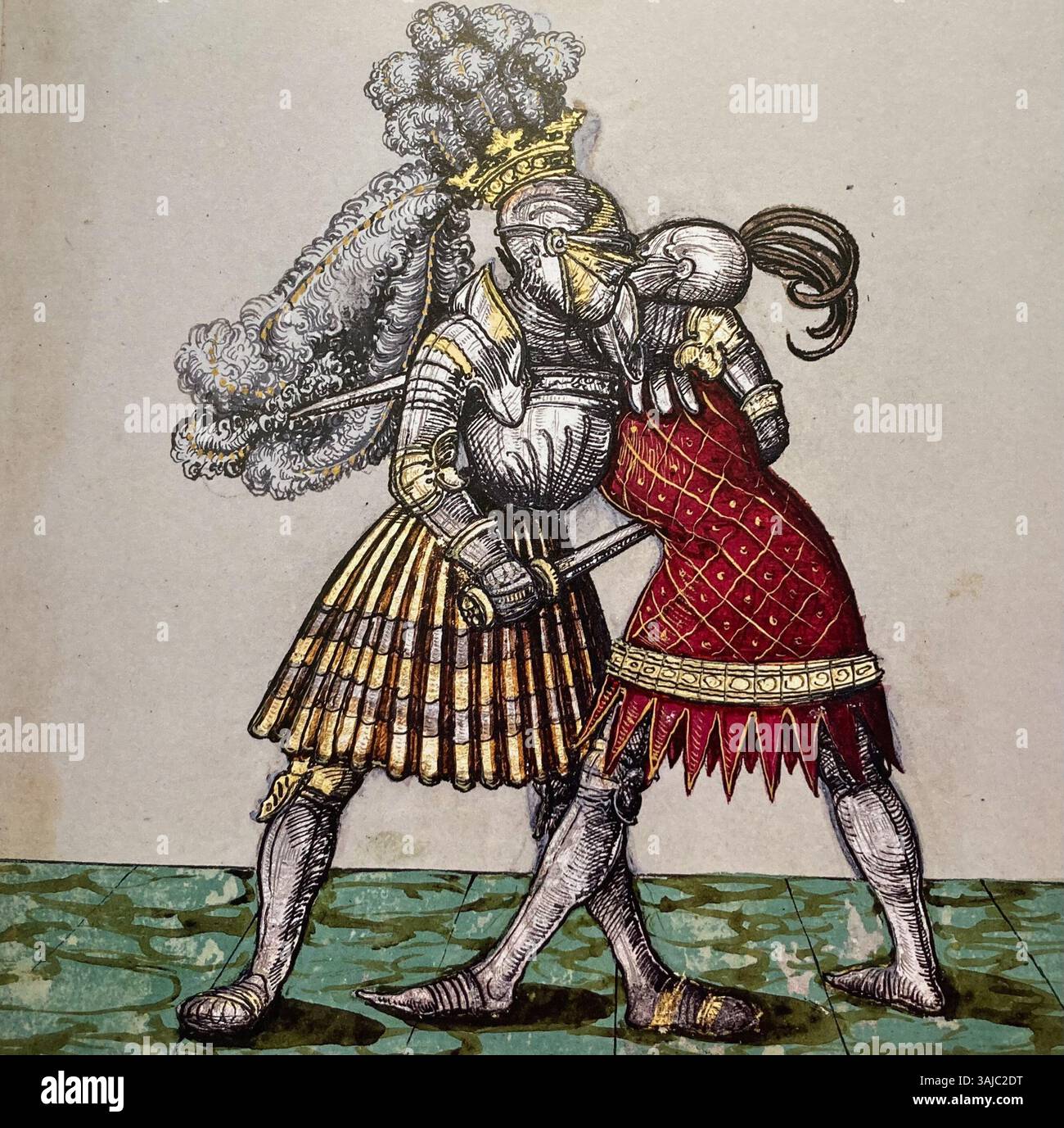 This miniature from folio 87 of the Freydal Tournament Book depicts a ...