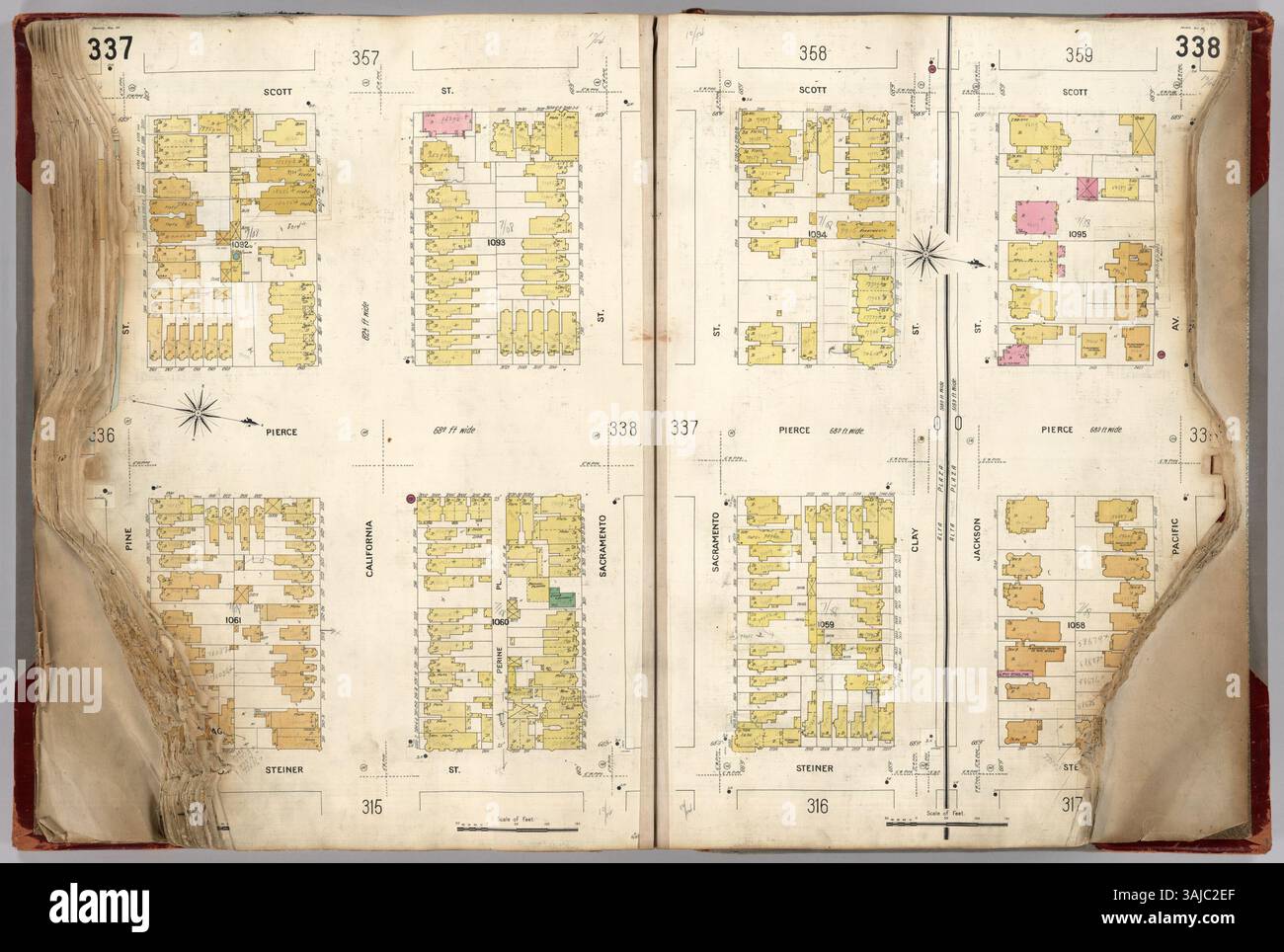 San Francisco Sanborn Insurance Map Atlas, published in 1905, includes ...