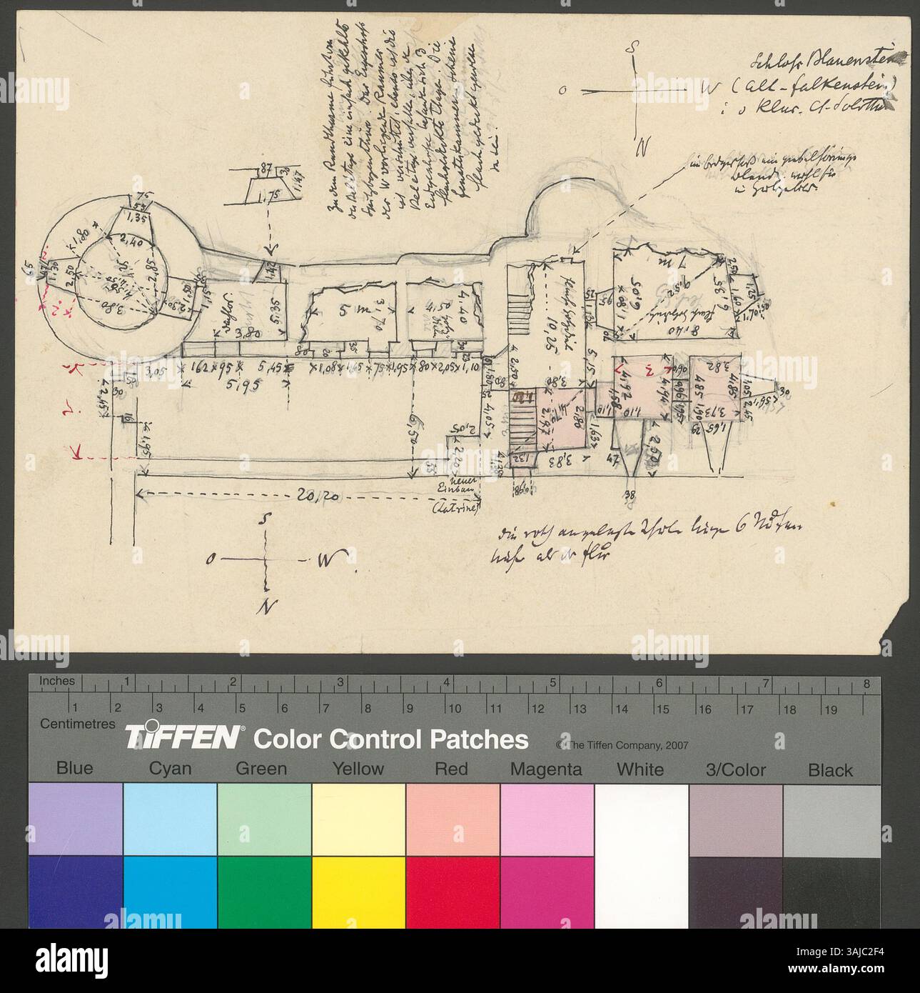 The floor plan of the ground floor of Alt-Falkenstein Castle in ...