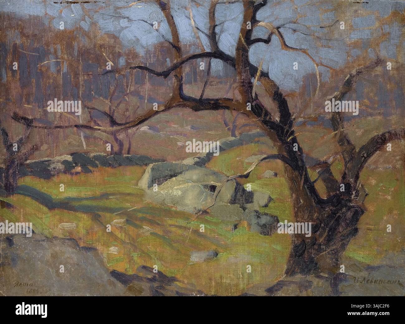 Isaac Levitan’s 1886 landscape painting offers a detailed view of the ...