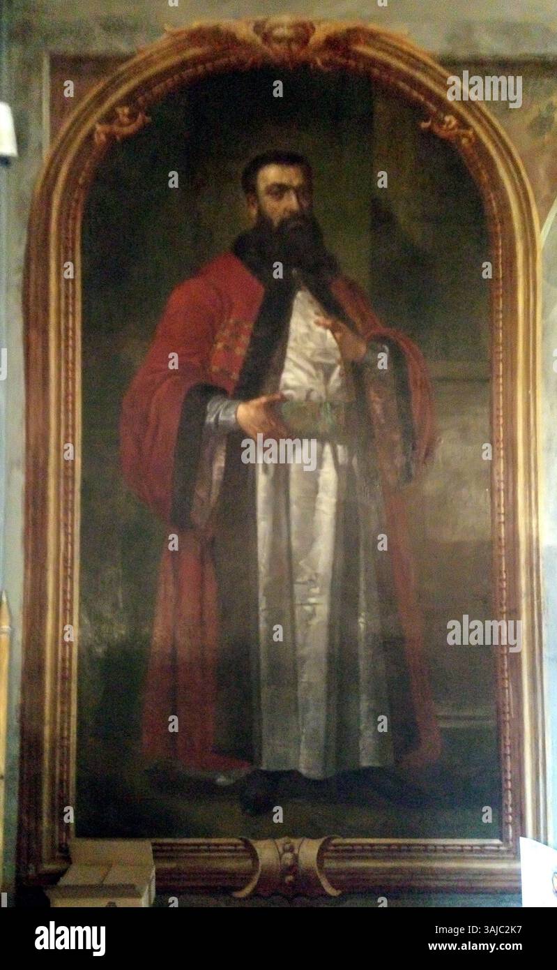 Mural painting by Gheorghe Tattarescu in 1873 depicting Sptarul Mihai ...