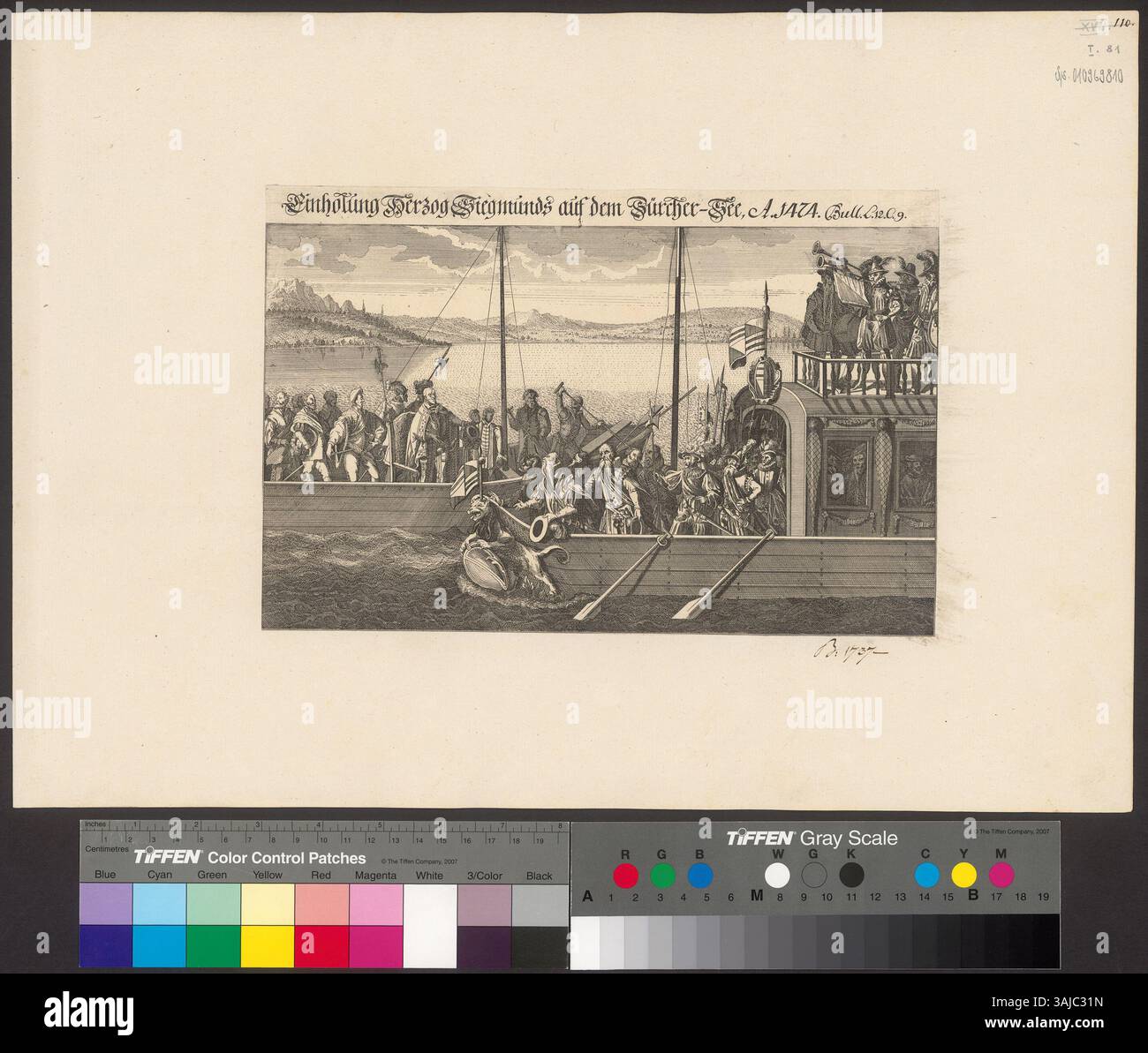 This 1737 etching by David Scheuchzer illustrates the arrival of Duke ...