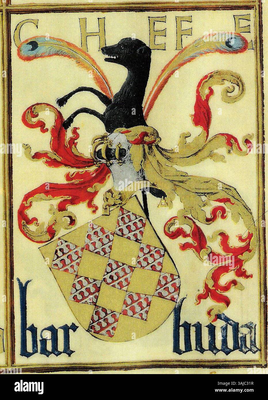 The 'Brasão dos Barbuda', a noble family crest from Portugal, created ...