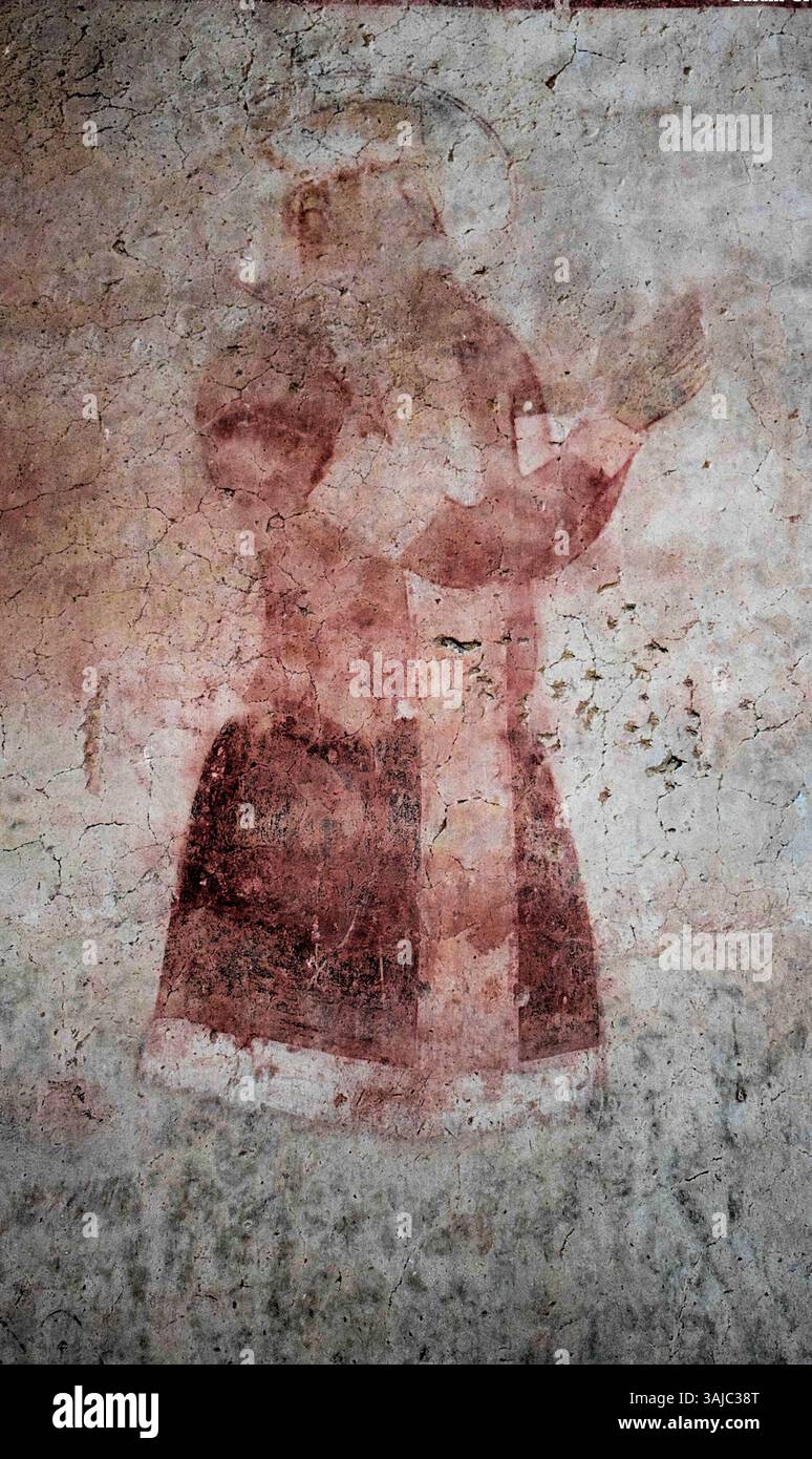 Portrait of King David VII Ulugh, a 13th-century Georgian king, painted ...