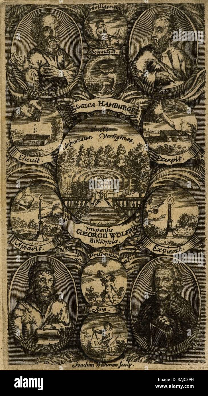 Joachim Wichmann's 1681 copperplate engraving features portraits of ...