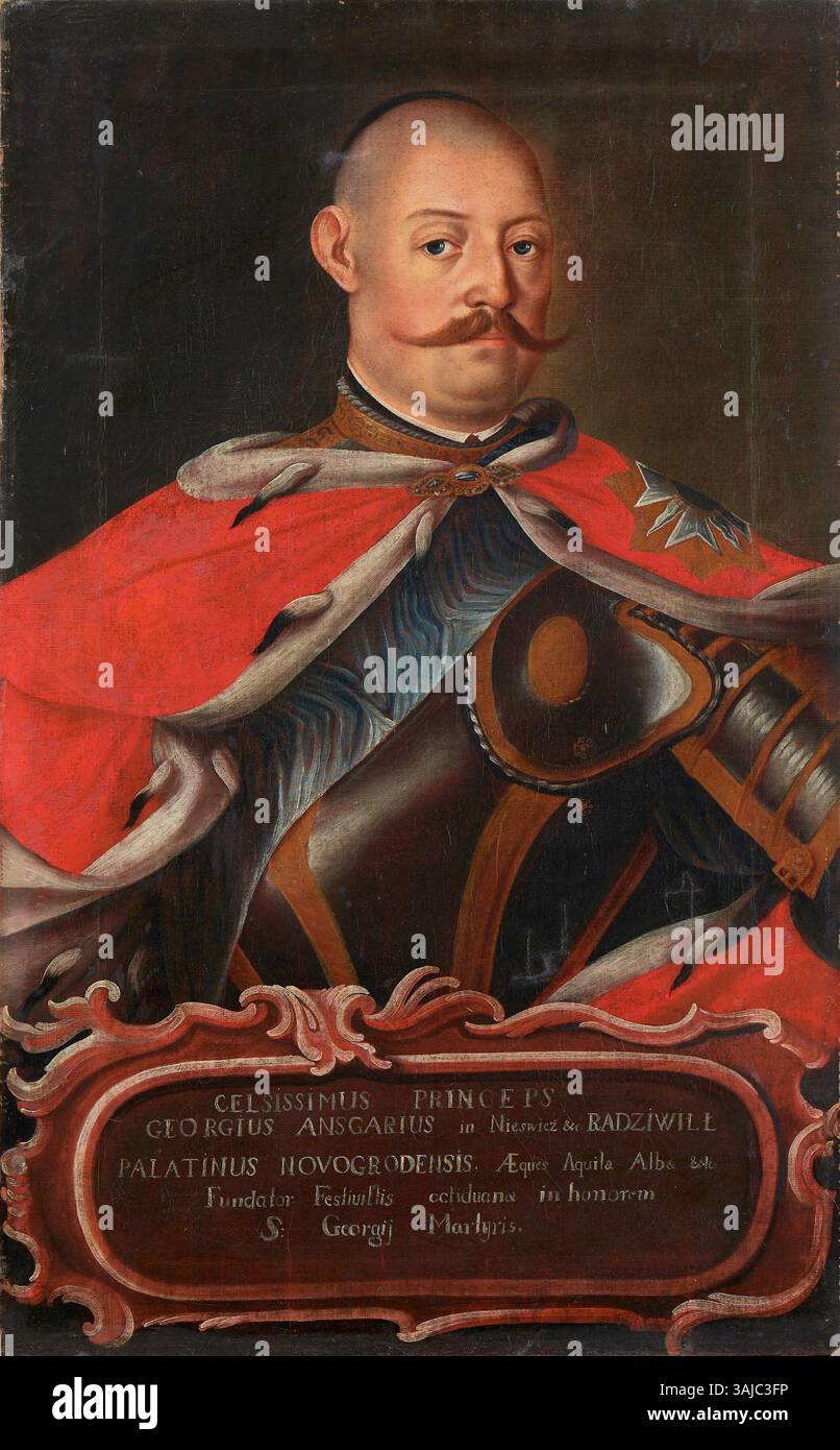 Portrait of Jerzy Radziwi, a nobleman from the 18th century, painted in ...