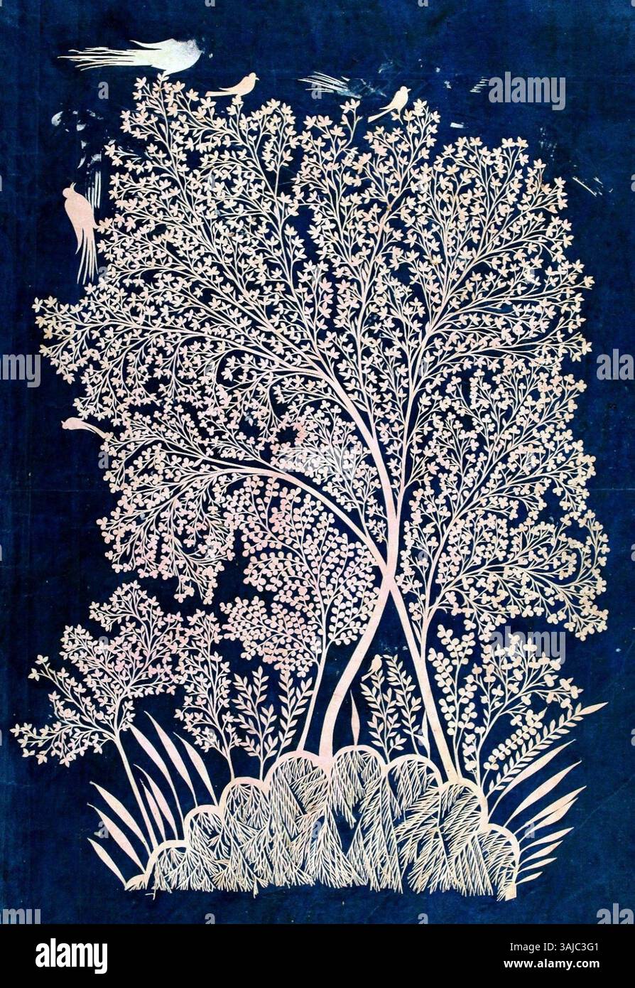 This 15th-century cut-paper artwork from Iran, located at the Topkap ...