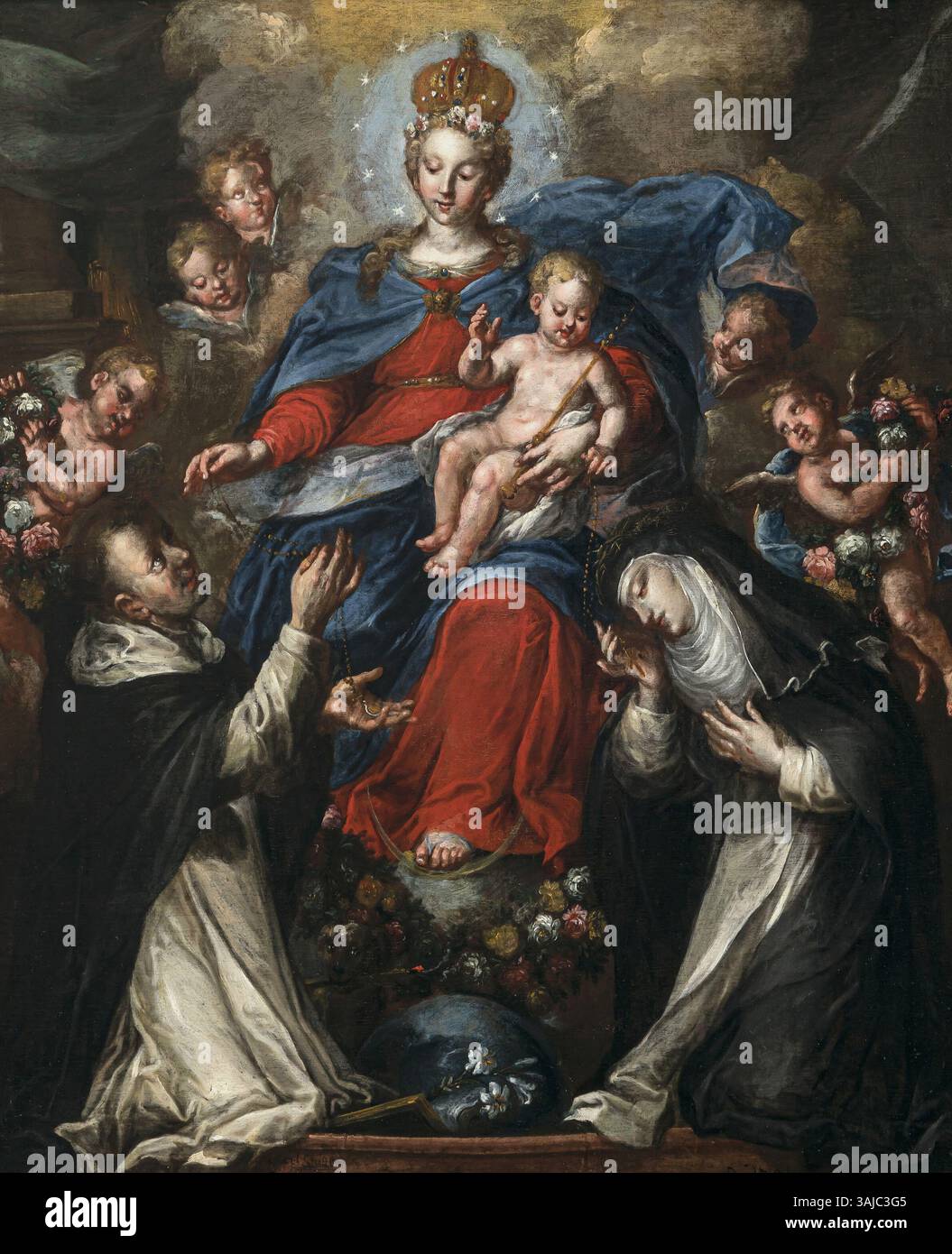 Attributed to Jacob Carl Stauder, this 1750 painting depicts the ...