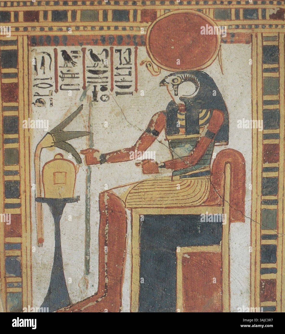 This painting from the Tomb of Roy (TT255) in Dra' Abu el-Naga depicts ...