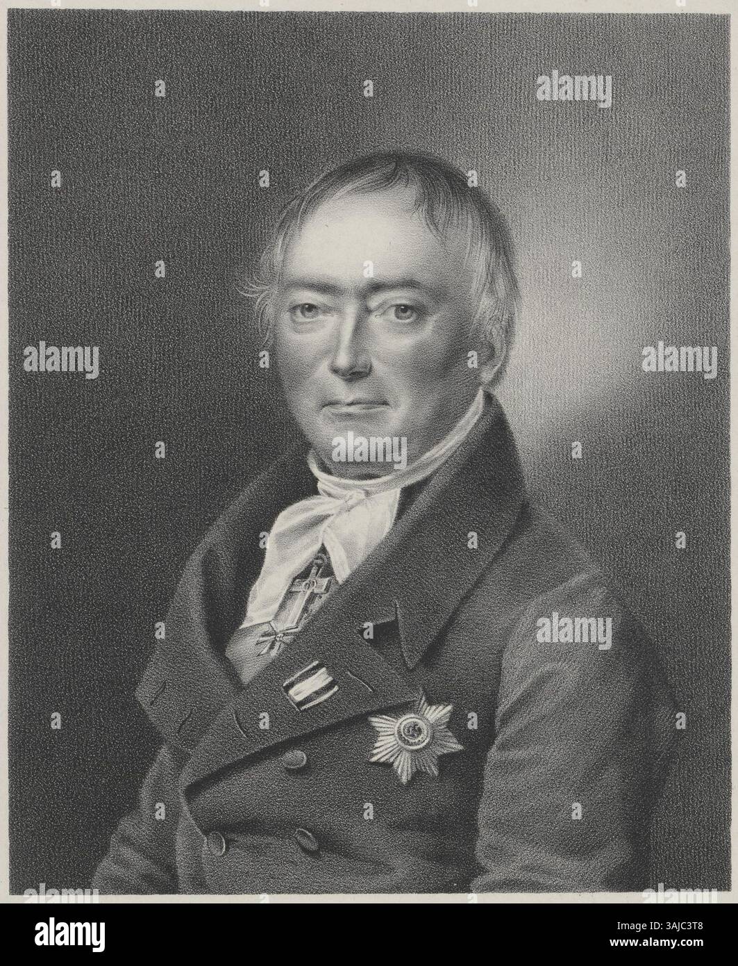 This lithograph by Carl Friedrich von Beyme, created circa 1850 ...