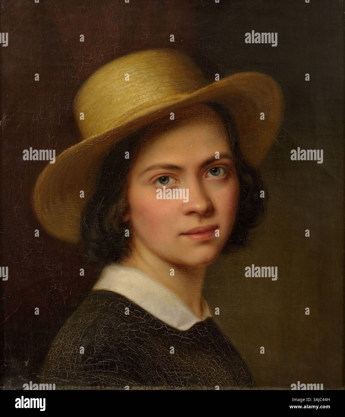 Julie Wilhelmine Hagen-Schwarz's 1849 self-portrait, titled Autoportree ...