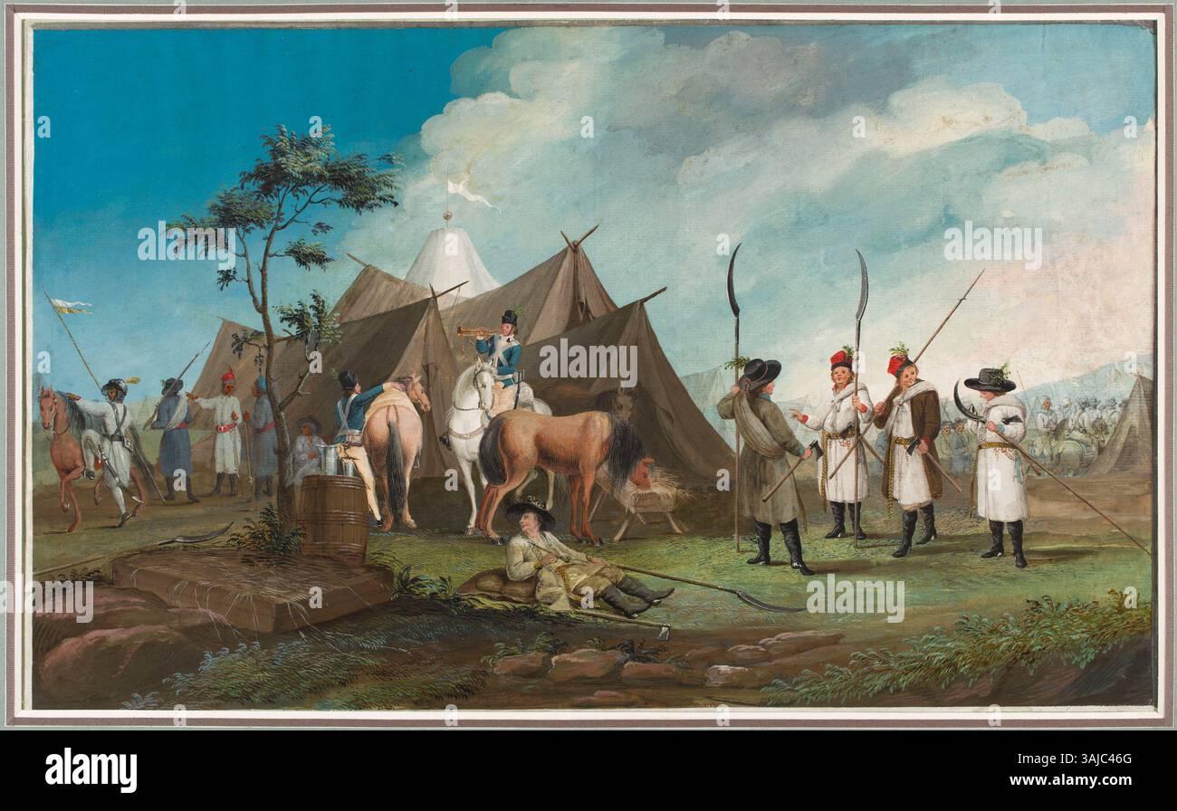 This 1797 painting by Micha Stachowicz, titled 'The Scythemen's Rest ...