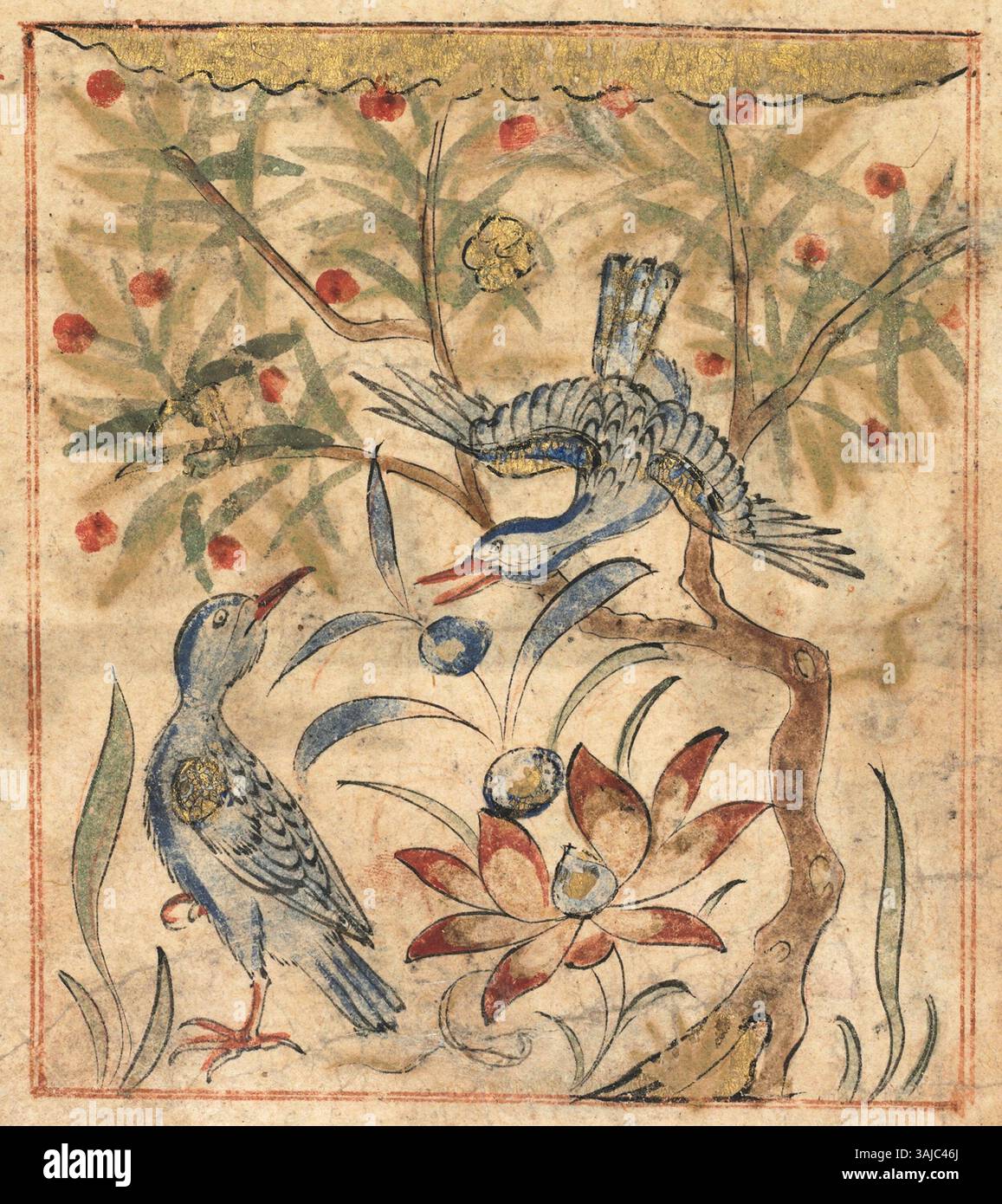 A detailed depiction from the Iranian manuscript 'Manafi al-Hayawan ...