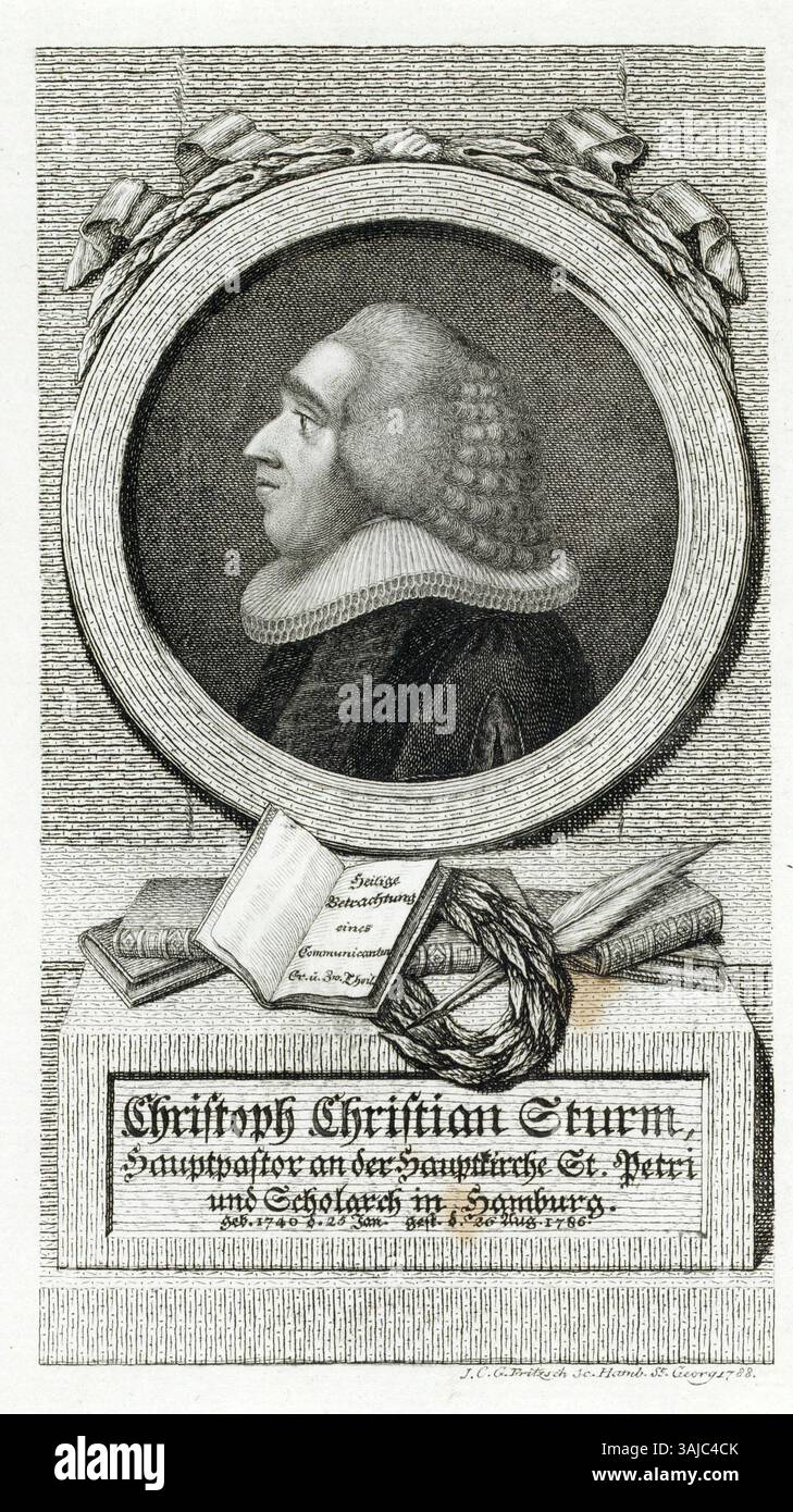 This 1788 portrait of Christoph Christian Sturm, created by Johann ...