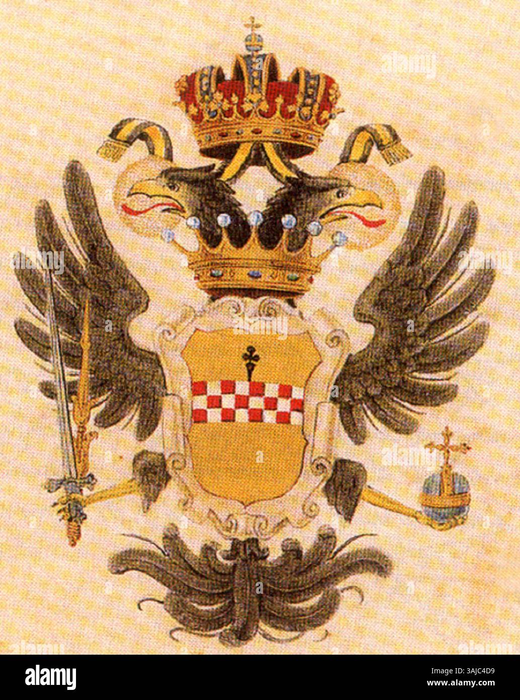 This 17th-century coat of arms belongs to the Spinola family, featuring ...