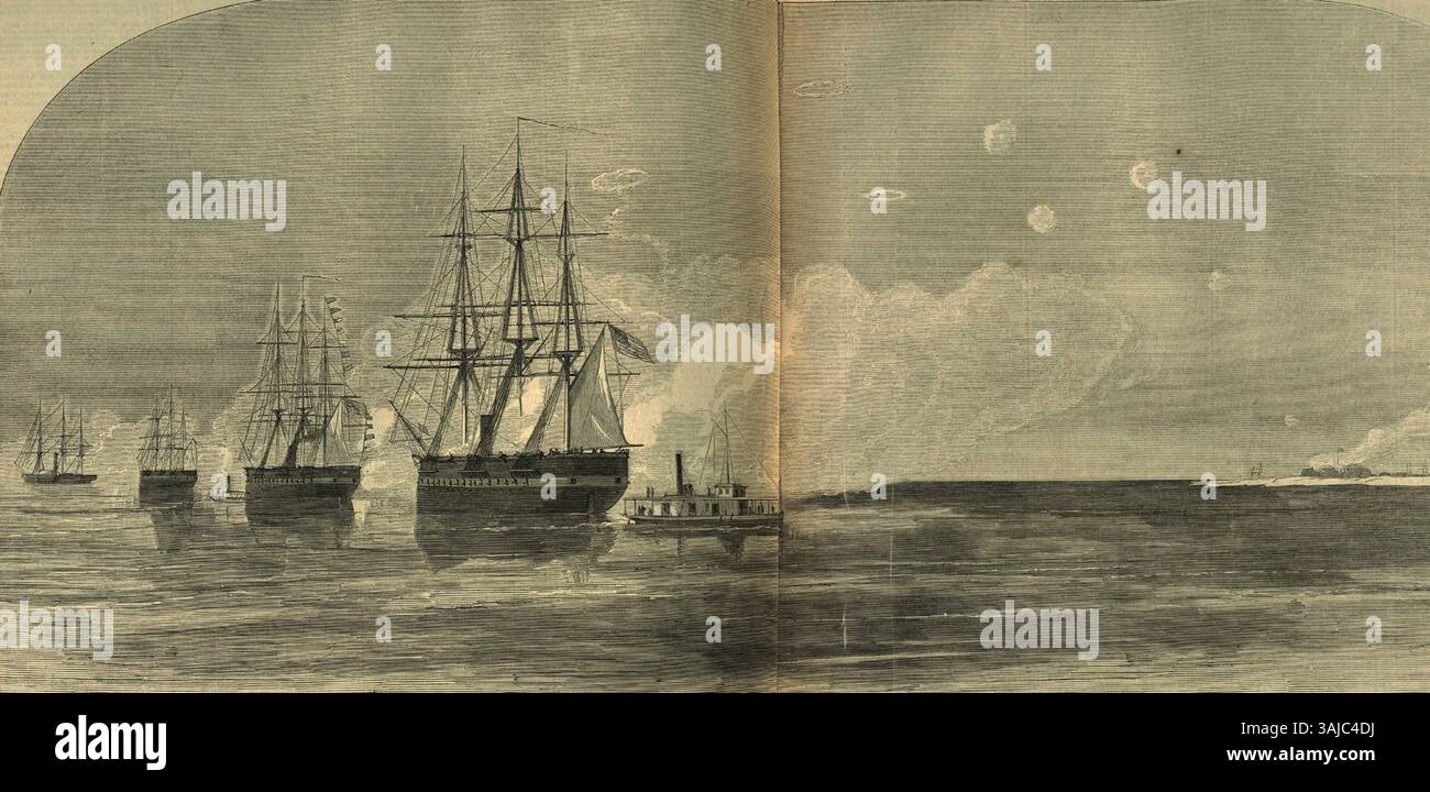 This print by Alfred Waud captures the second day of the action at ...