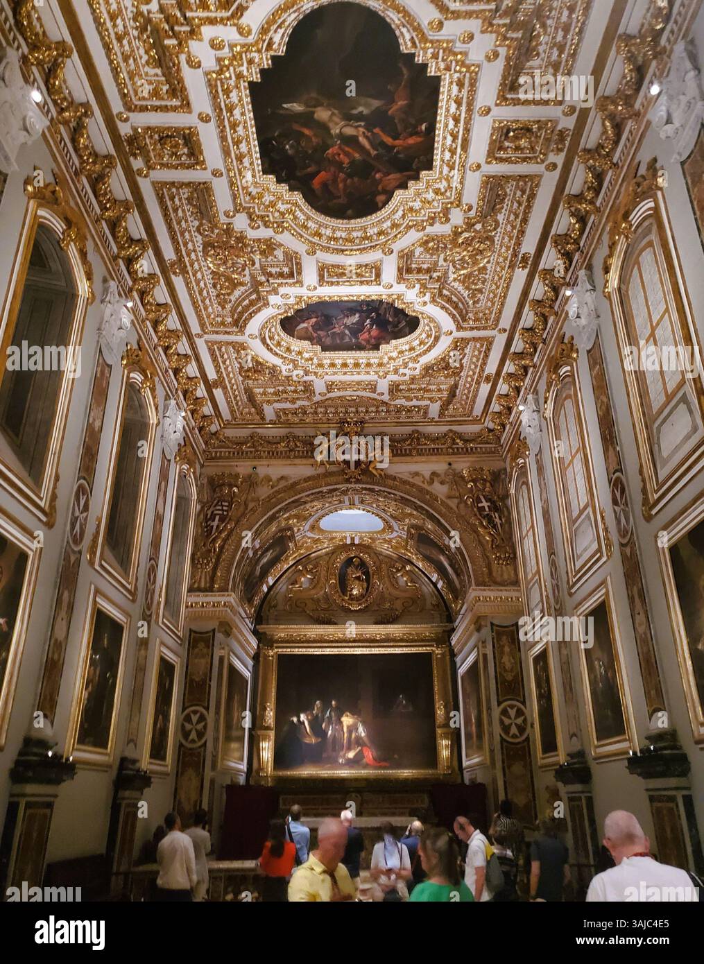 The 'Beheading of Saint John the Baptist' by Caravaggio, painted in ...