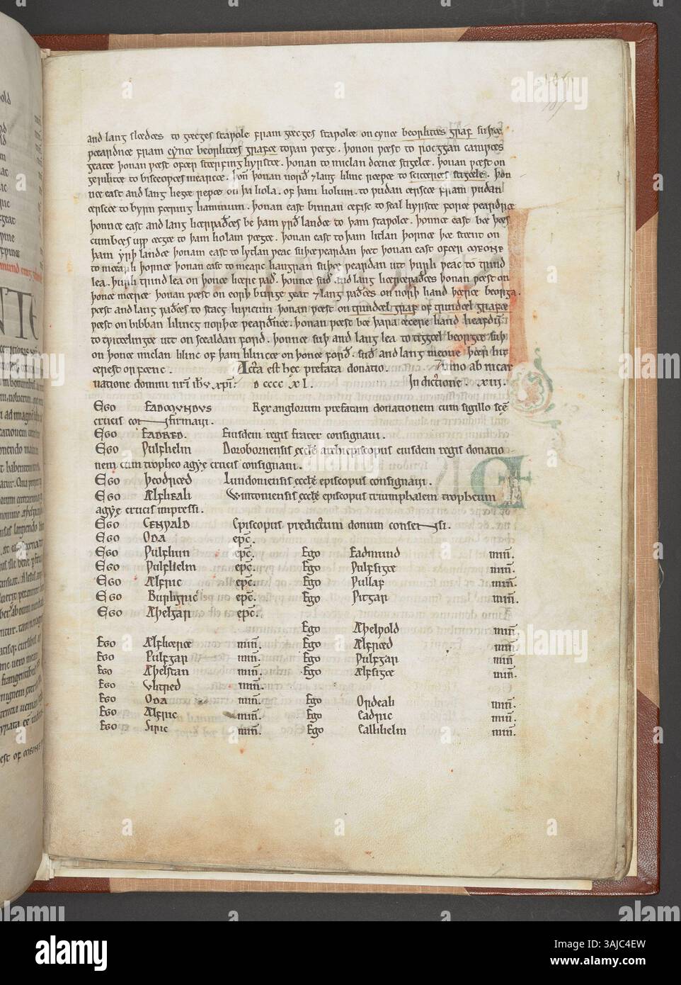 This illuminated page from the Codex Wintoniensis (The St Swithun ...