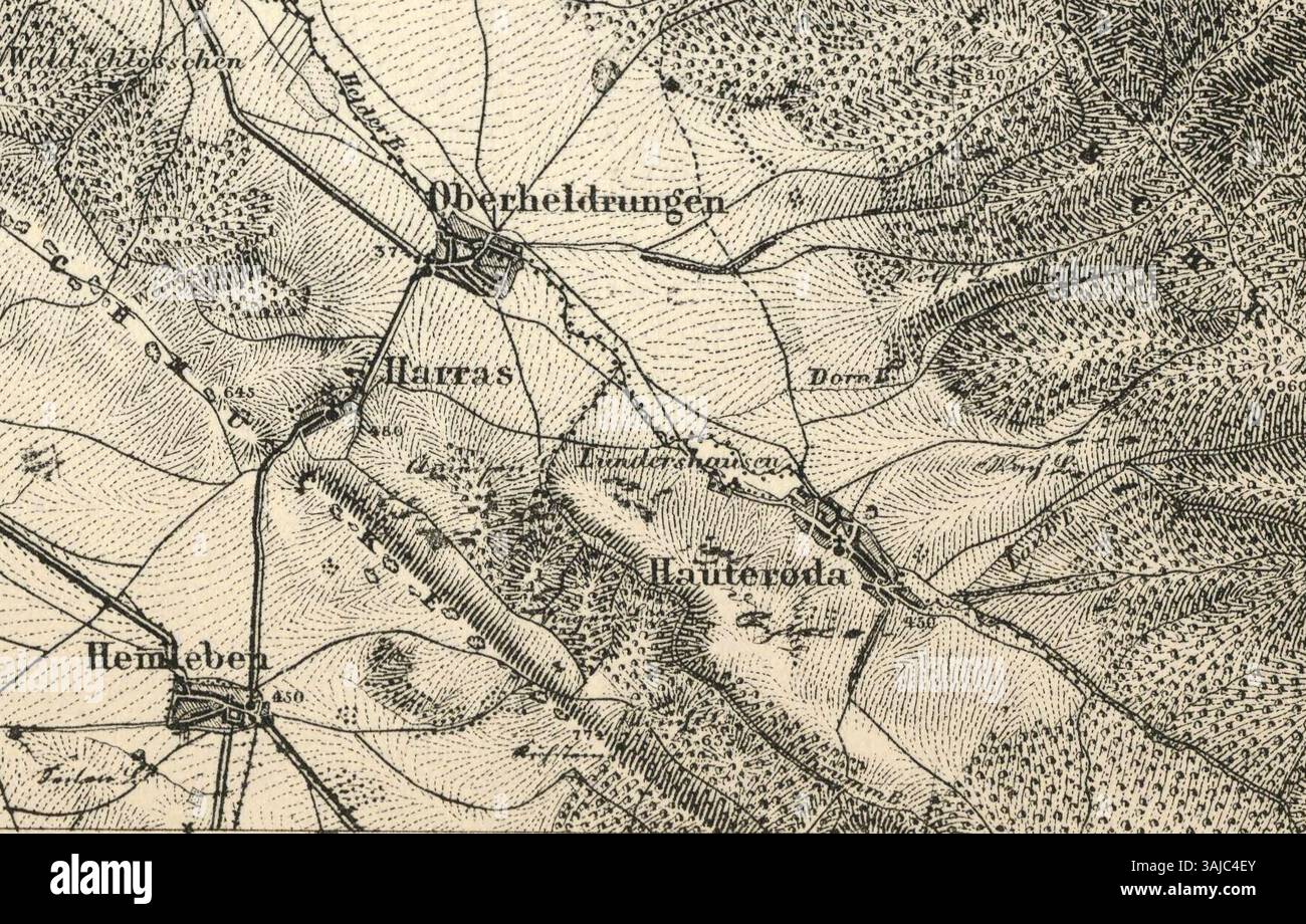 Map of the German Empire Nr. 387 from 1887, showing the section of ...