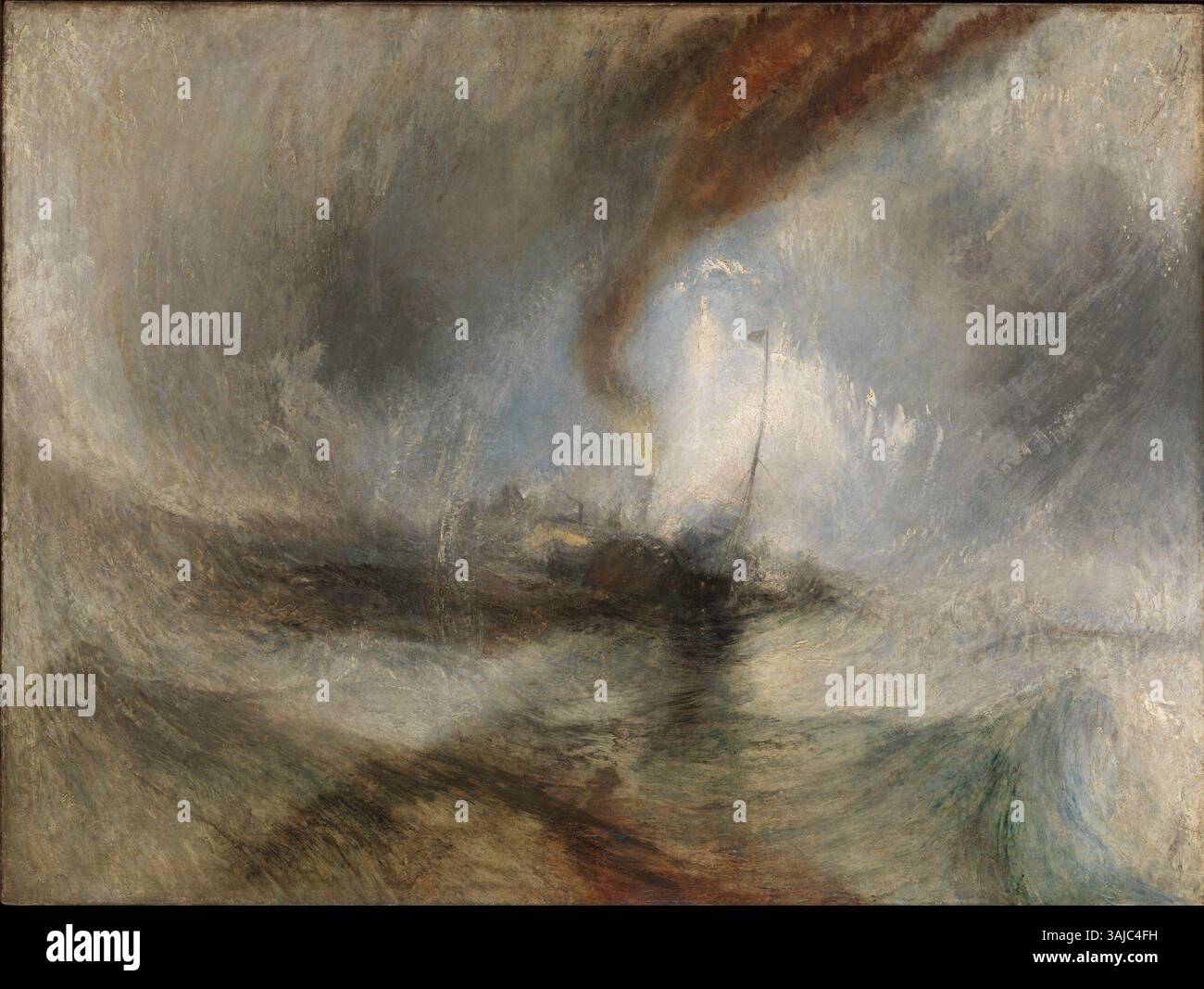 J.M.W. Turner's 'Snow Storm: Steam-Boat off a Harbour's Mouth' is a ...