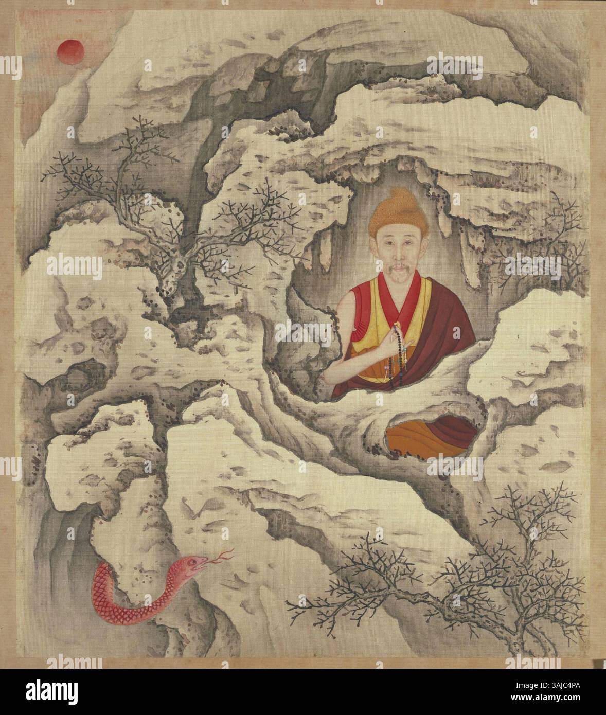 This Chinese painting on silk, created during the Yongzheng Emperor’s ...