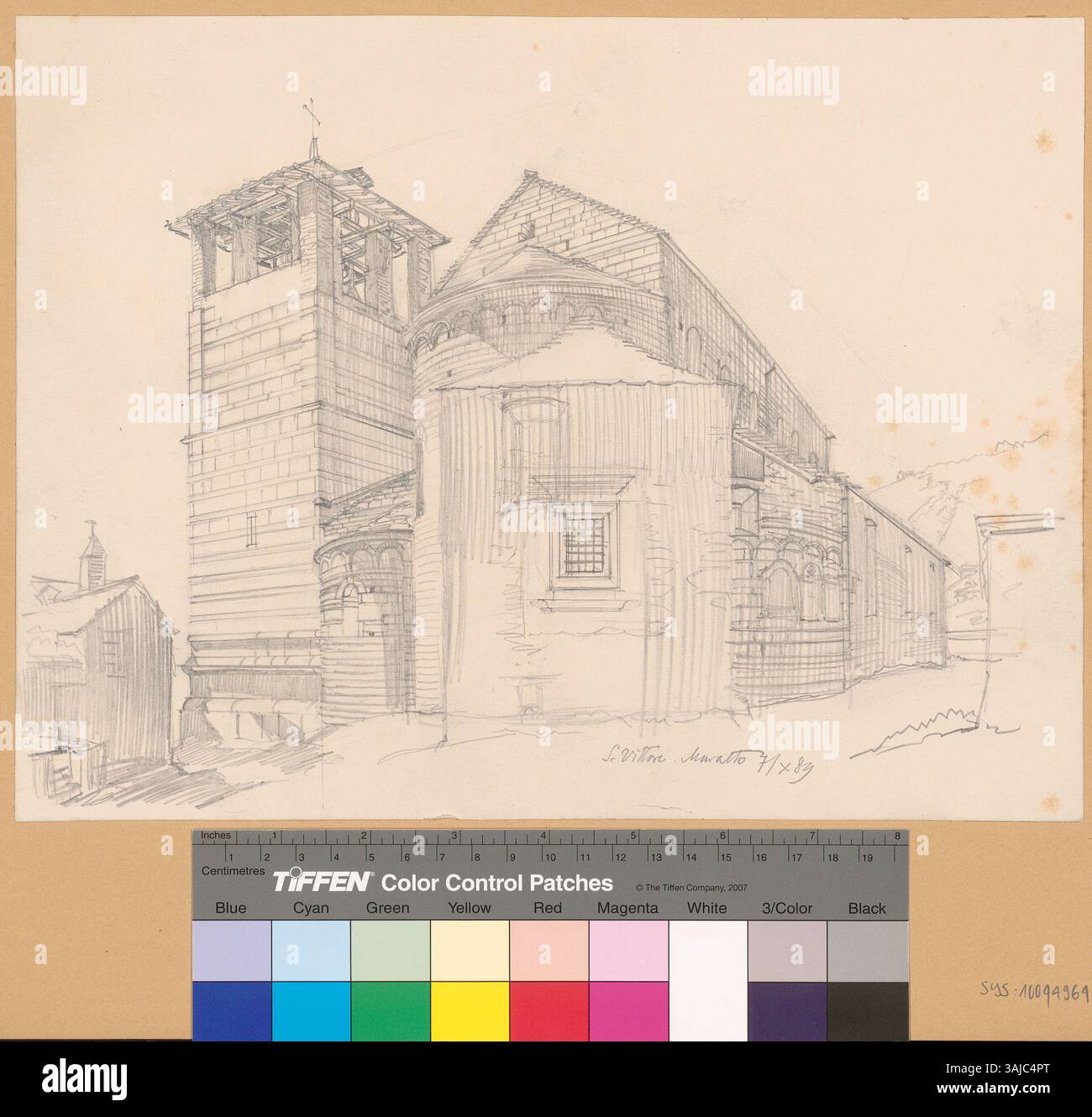 This drawing by Johann Rudolf Rahn from 1889 depicts the exterior view ...