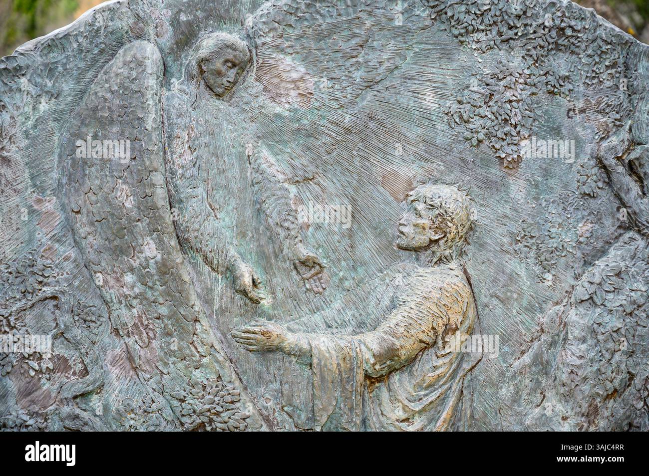 The Agony of Jesus in the Garden, the inscription reads 'not My will ...