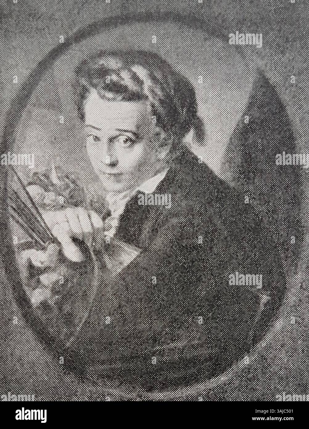 This portrait depicts Johan Edvard Mandelberg, captured by Louis ...