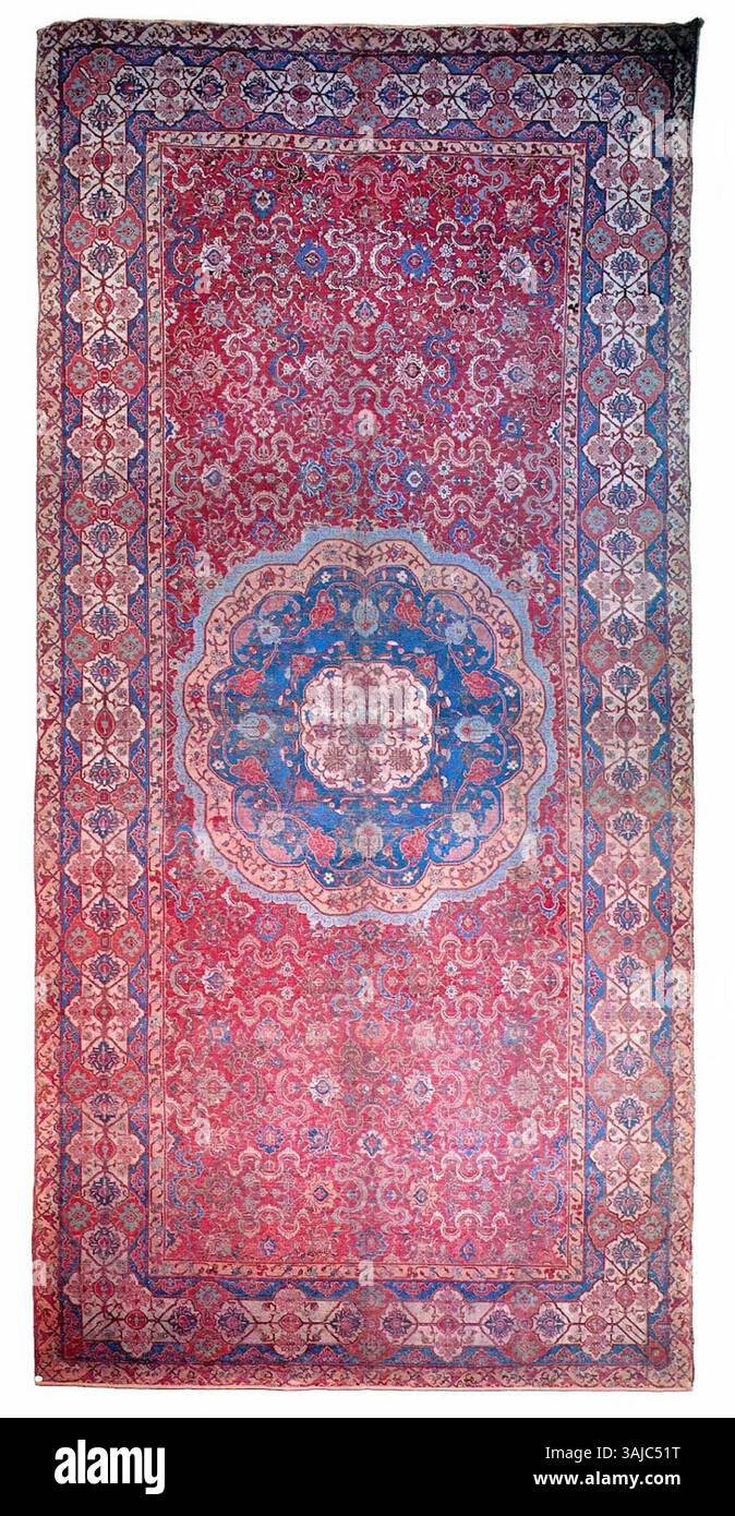 The Bardini Persian Floral Medallion Carpet, dating from the 16th ...