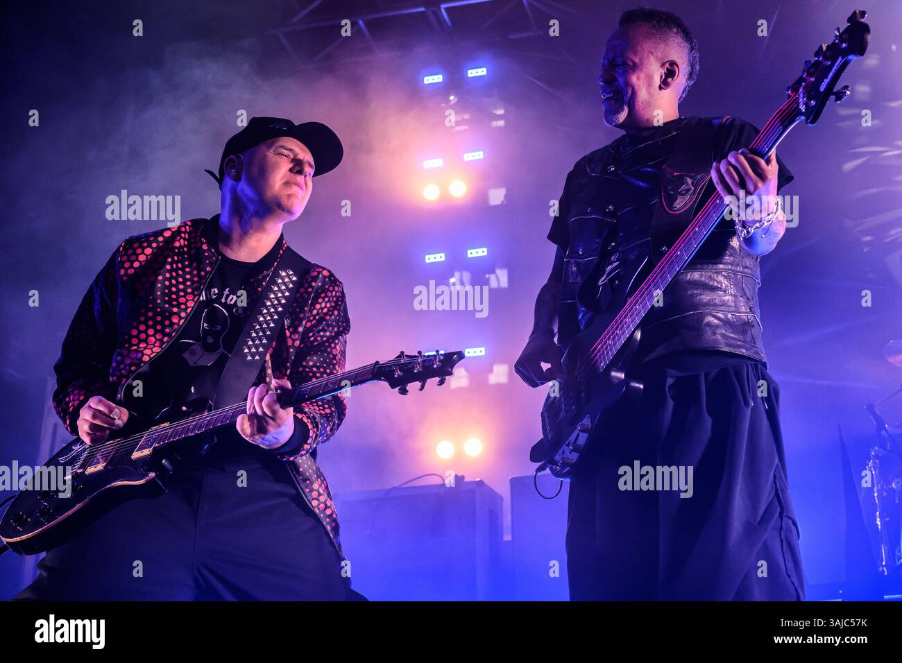 L-R Martin "Ace" Kent and Richard "Cass" Lewis perform live on stage at ...