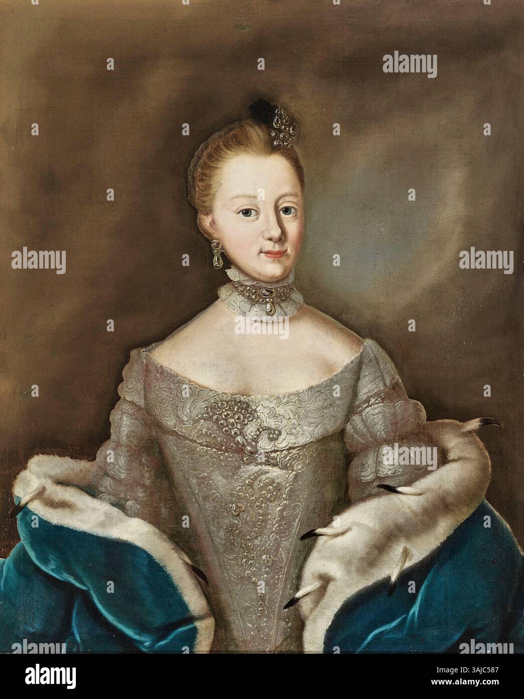 This 18th-century portrait of Anna Amalia von Braunschweig-Wolfenbüttel ...