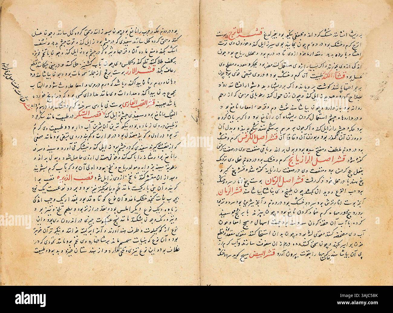 This Persian manuscript, 'Ikhtiyarat Badi'i,' compiled by Haji Zayn al ...