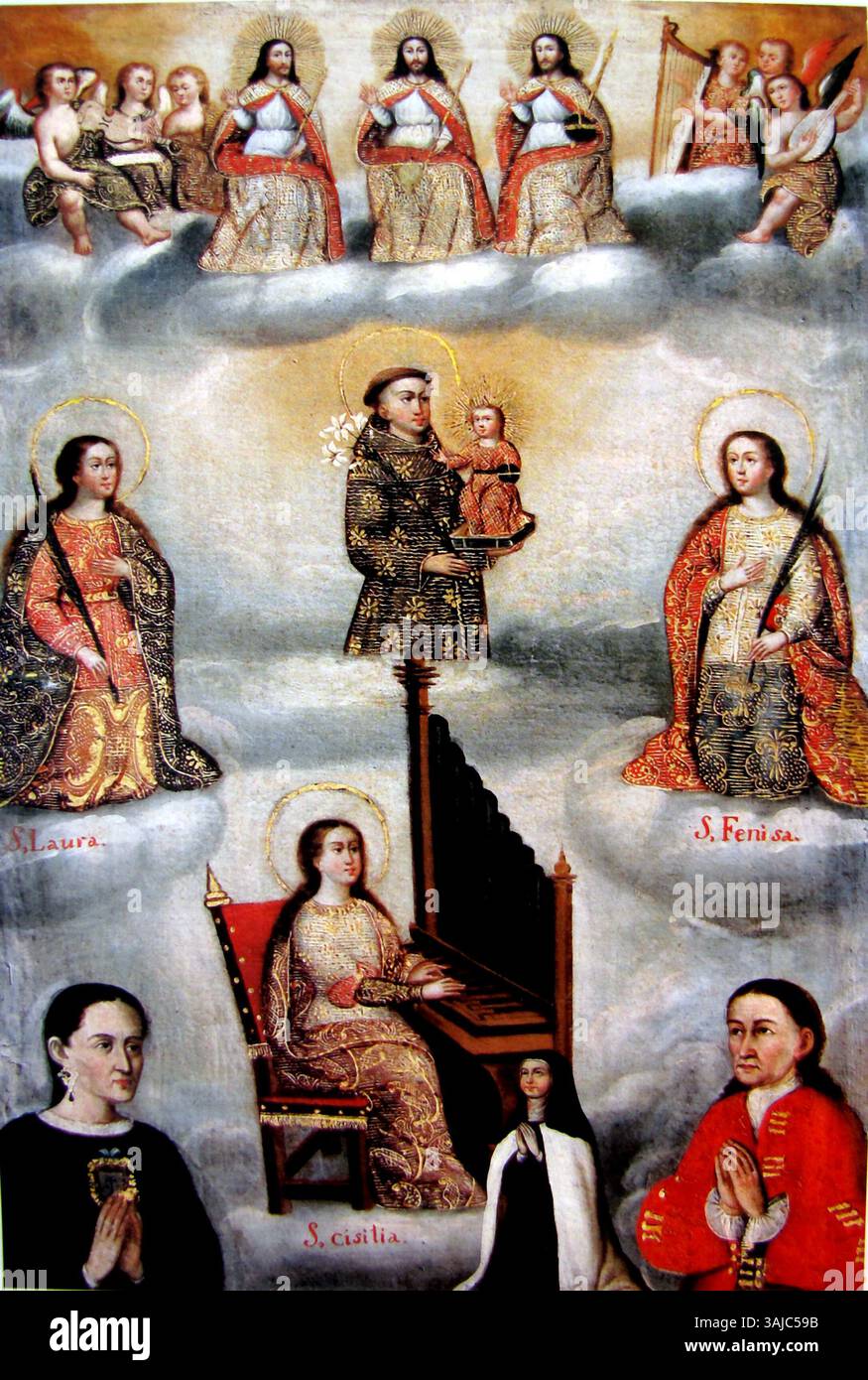 This early 19th-century painting, known as 'Santísima Trinidad y los ...
