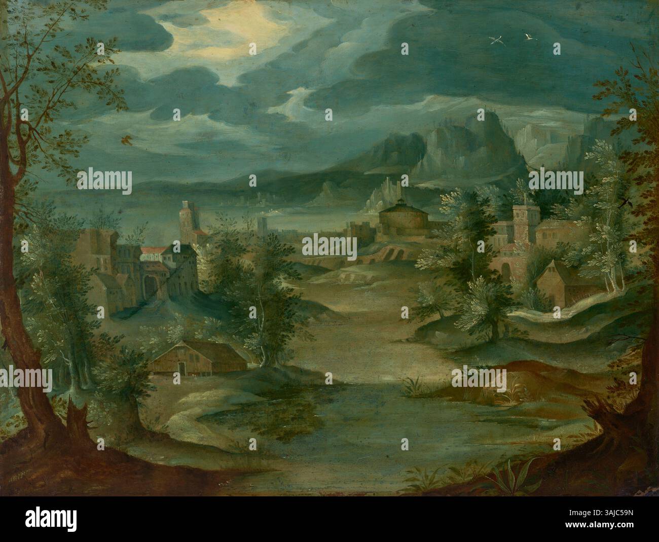 This 1586 oil painting by Otto van Veen depicts an extensive imaginary ...