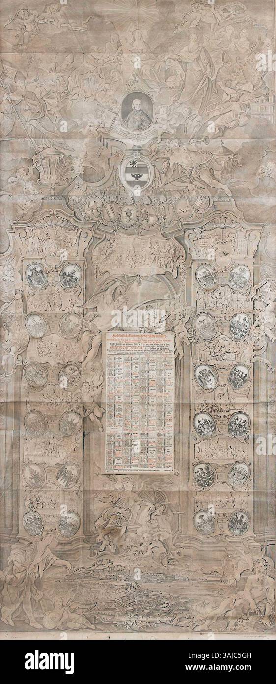 The Fürsterzbischöflich-Salzburgischer Wandkalender from 1801 includes ...