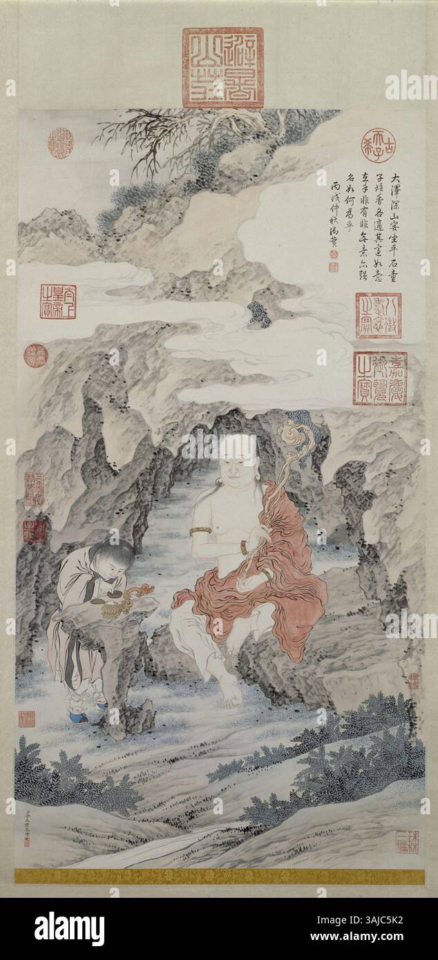 Jin Tingbiao’s ink and color painting, part of The Palace Museum ...