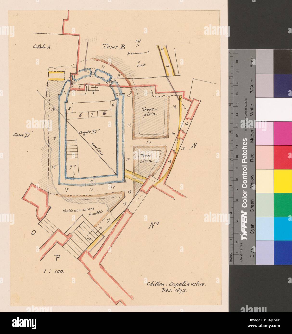 This 1897 illustration by Johann Rudolf Rahn shows the floor plan of ...