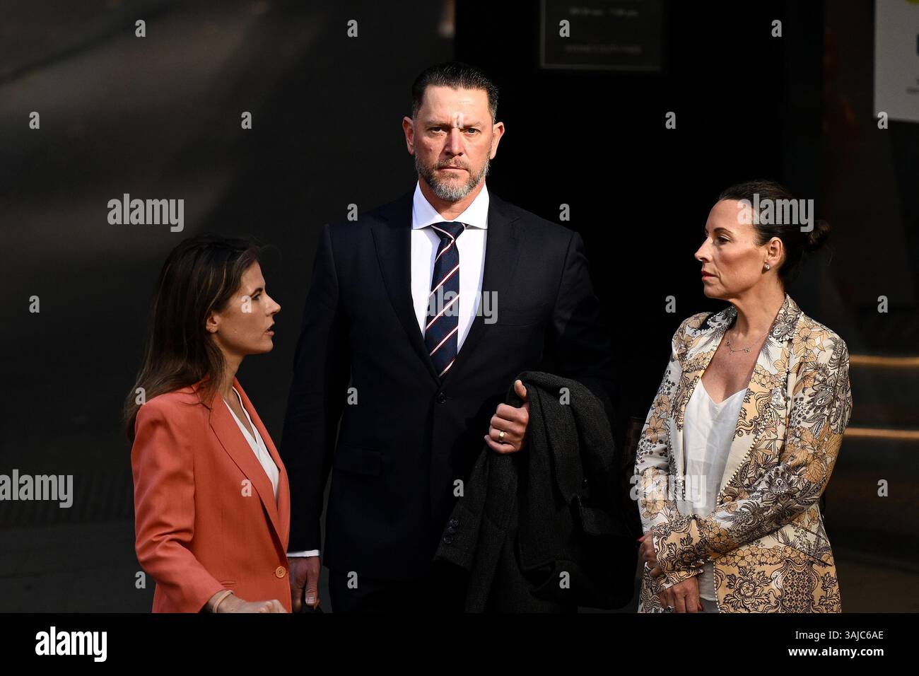 Sydney, Australia. 11th Apr, 2025. Oliver Jordan Schulz (centre ...