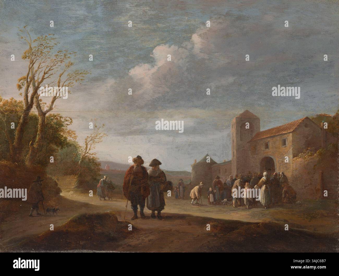 Pieter de Bloot’s 'Villagers in a Landscape Receiving Alms' (1645 ...