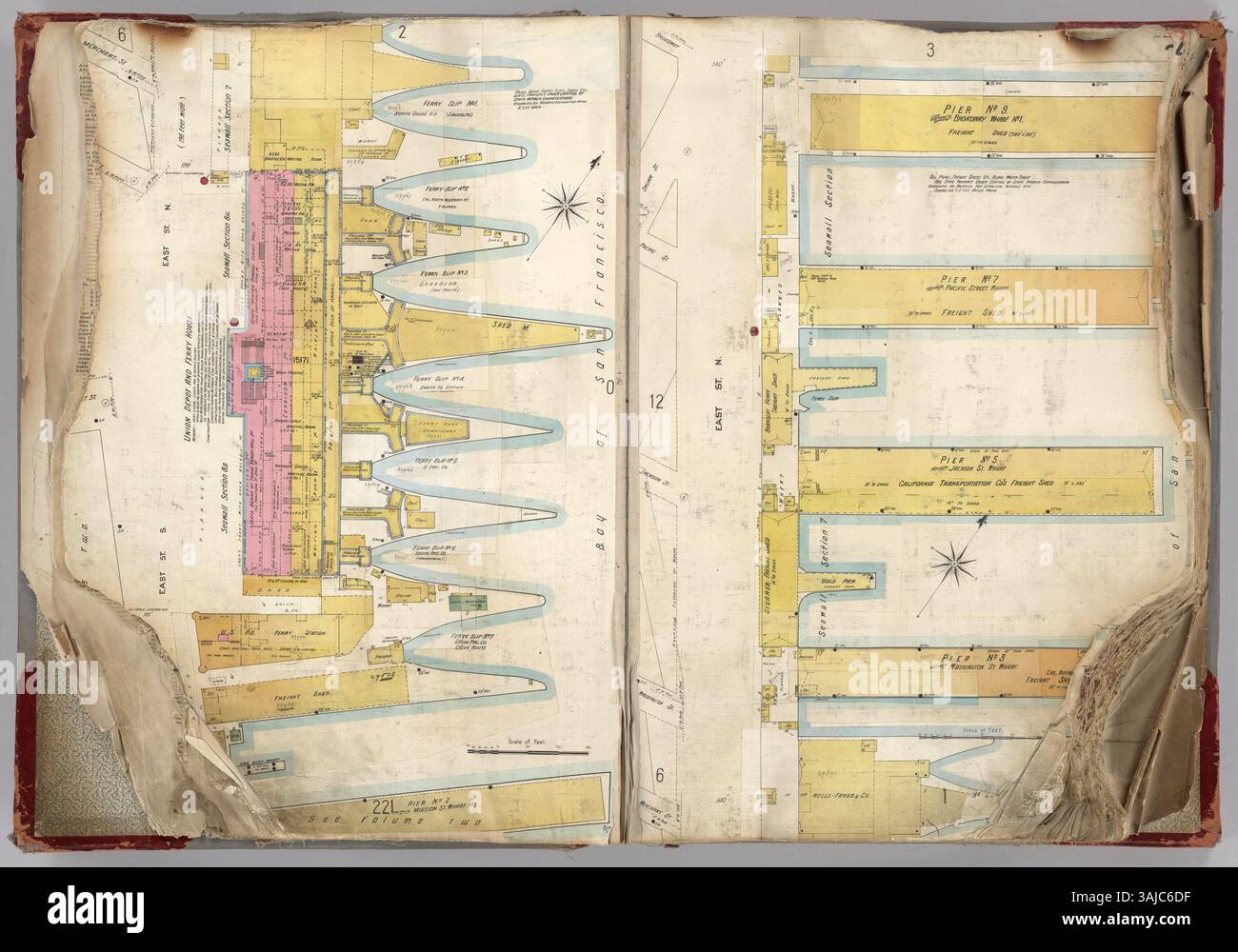 The San Francisco Sanborn Insurance Map Atlas, published in 1905 by ...