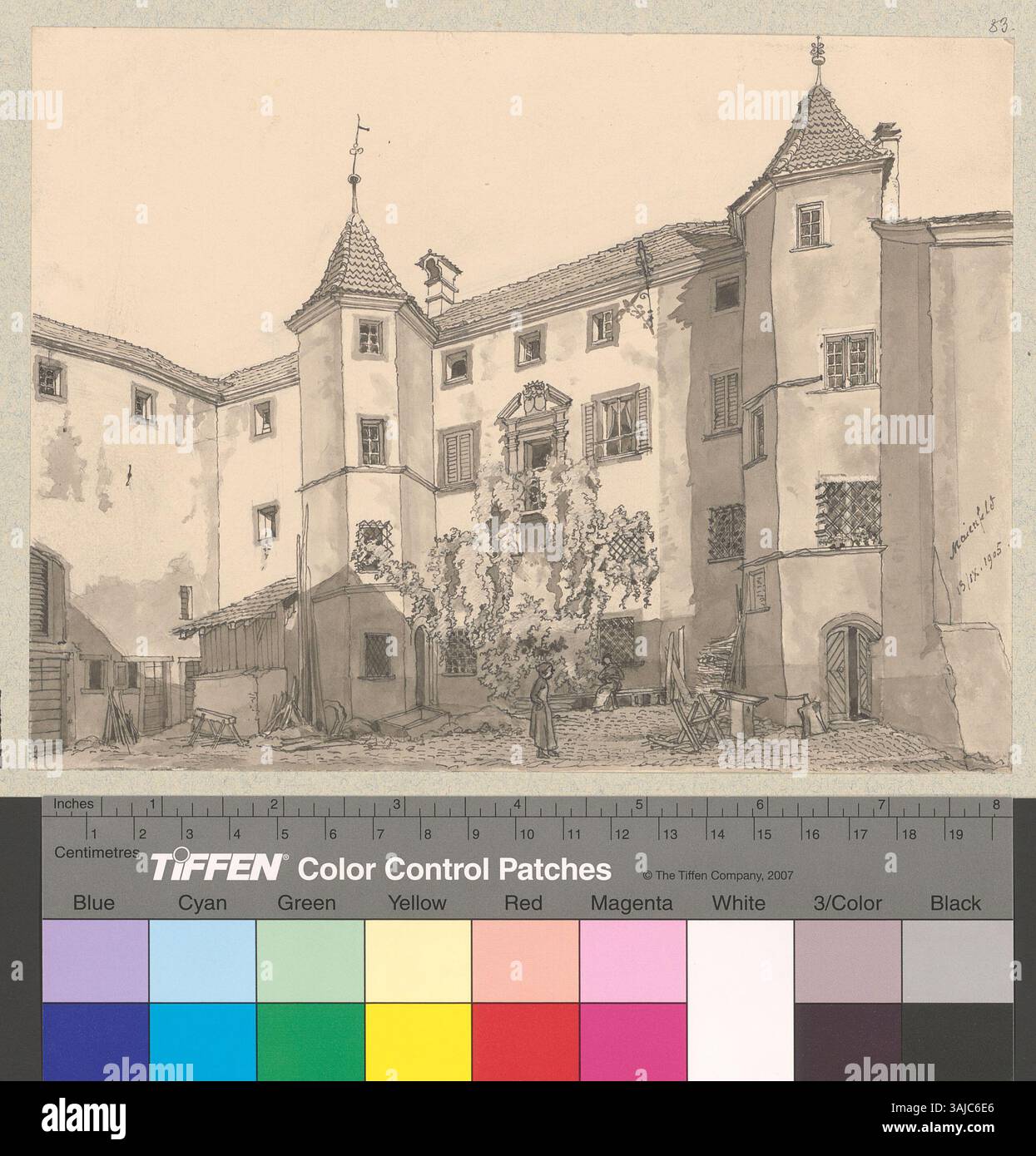 This image represents the house Enderlin of Montzwick 'im Winkel' in ...