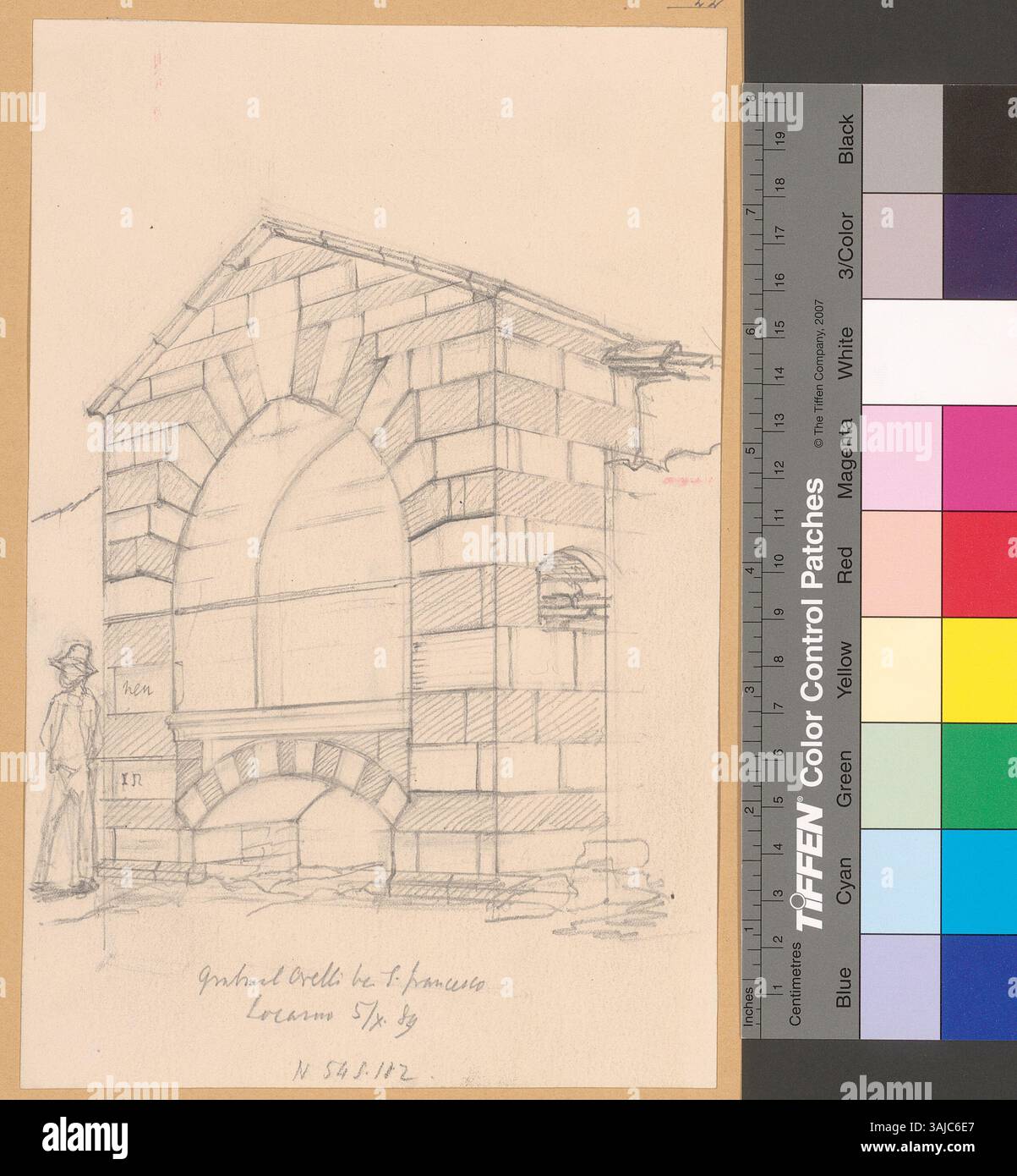 This 1889 drawing by Johann Rudolf Rahn depicts the tomb of Giovanni de ...