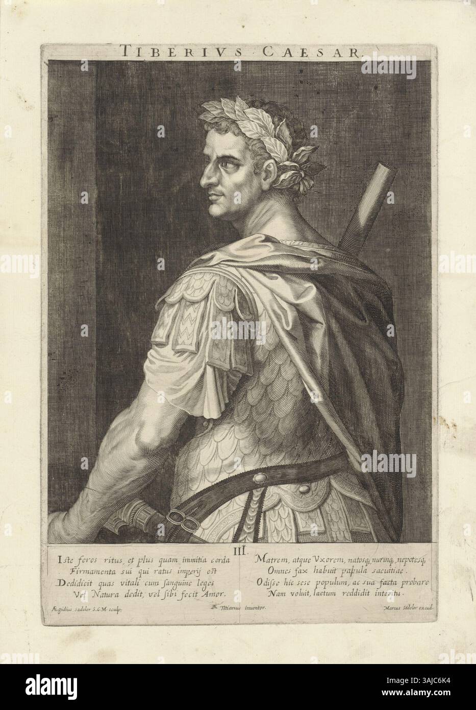 This engraving by Aegidius Sadeler, dating to circa 1597-1629, depicts ...